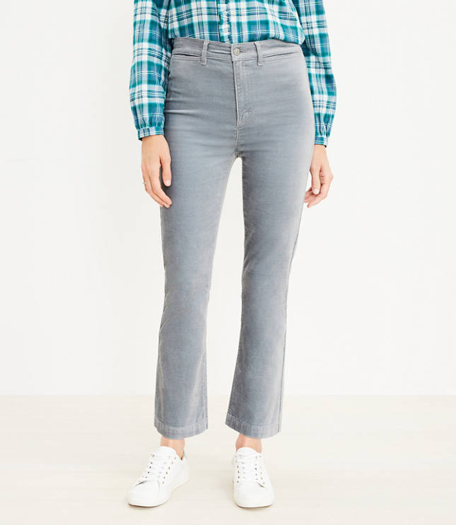 Velvet Kick Crop Pants