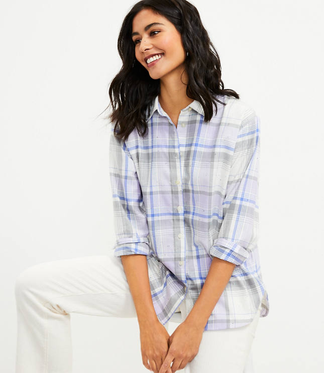 Plaid Flannel Everyday Tunic Shirt