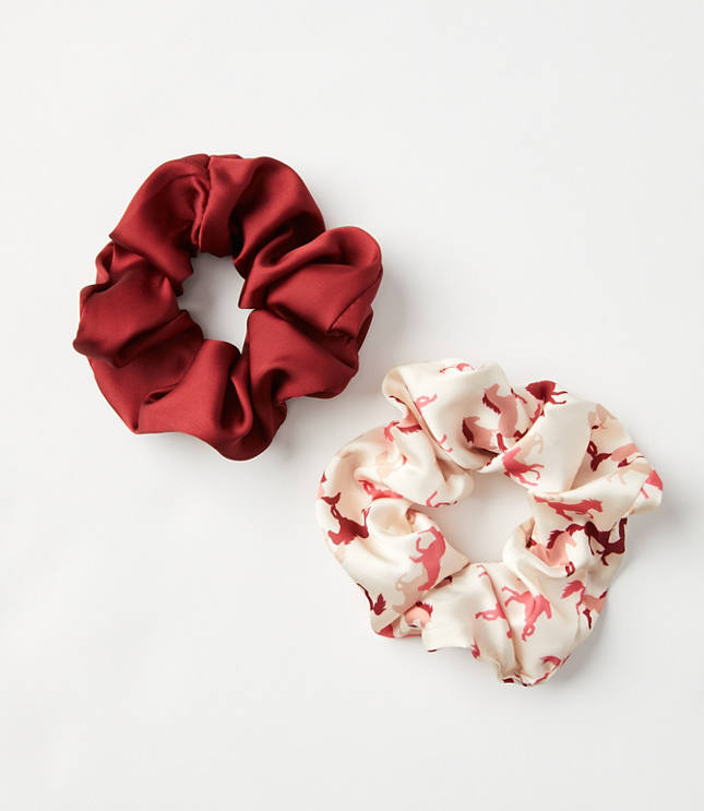 Horse & Solid Scrunchie Set
