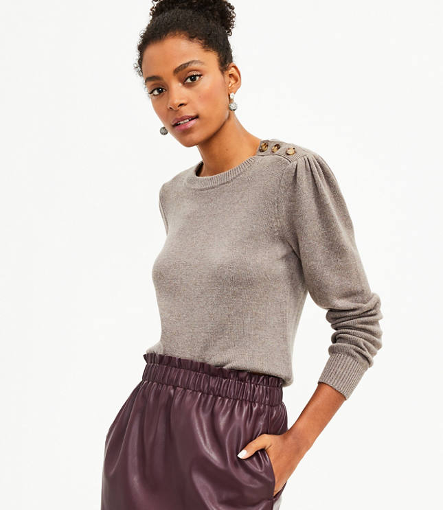 Shoulder Button Sweater
