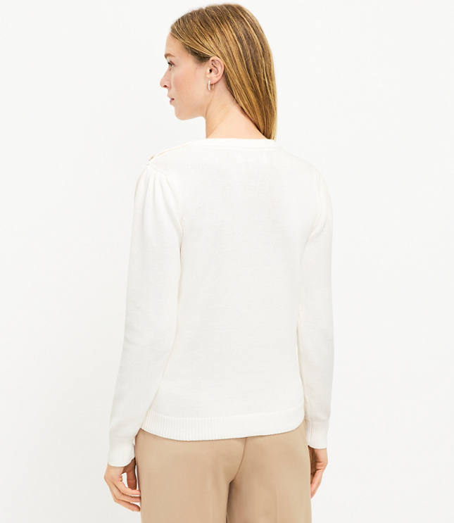 Shoulder Button Sweater