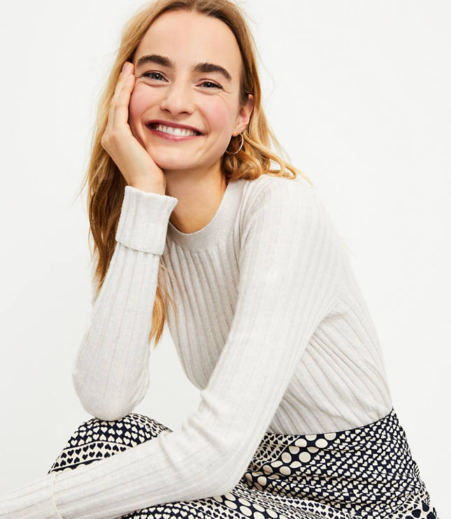 Cuffed Ribbed Sweater