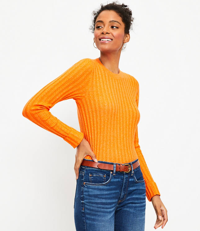 Cuffed Ribbed Sweater