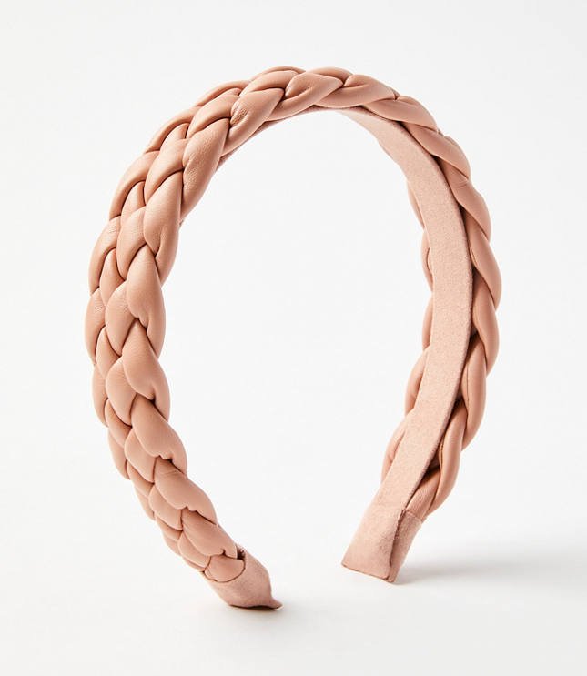 Braided Faux Leather Headband