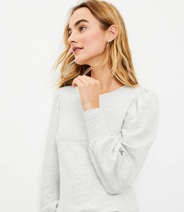 Puff Sleeve Sweatshirt