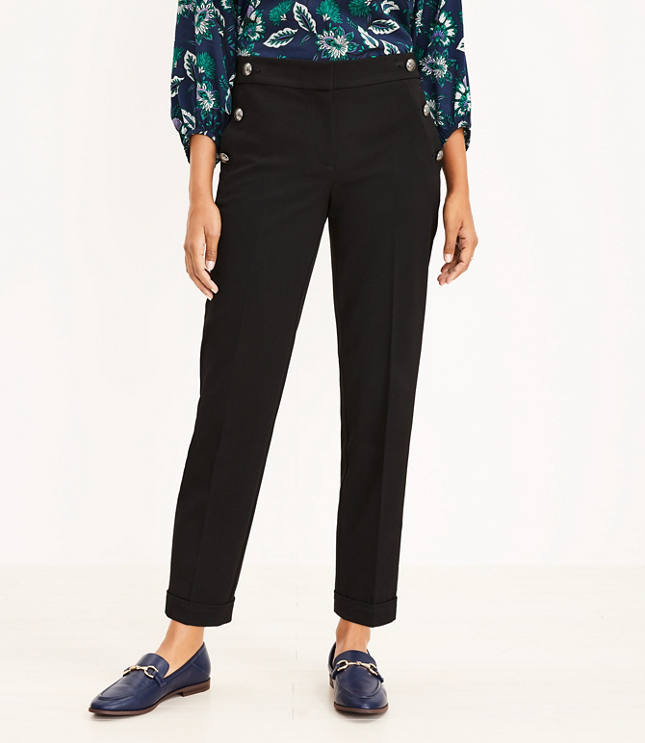 Petite Slim Sailor Pants in Bi-Stretch