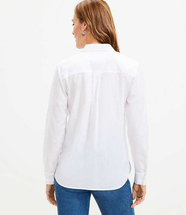 Petite Jeweled Collar Everyday Shirt