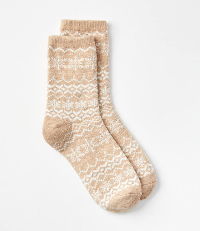 Fair Isle Crew Socks