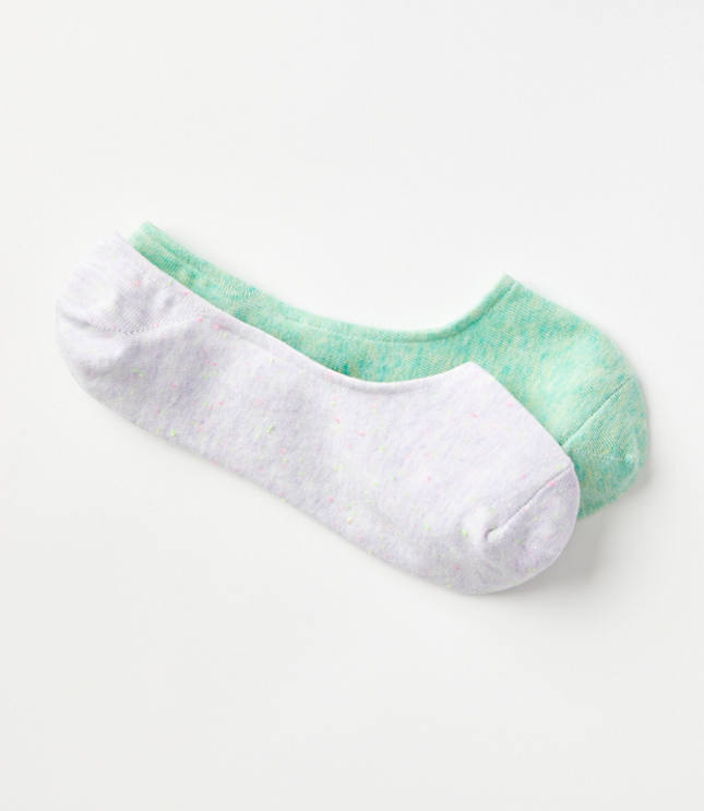 Flecked & Heathered No Show Sock Set