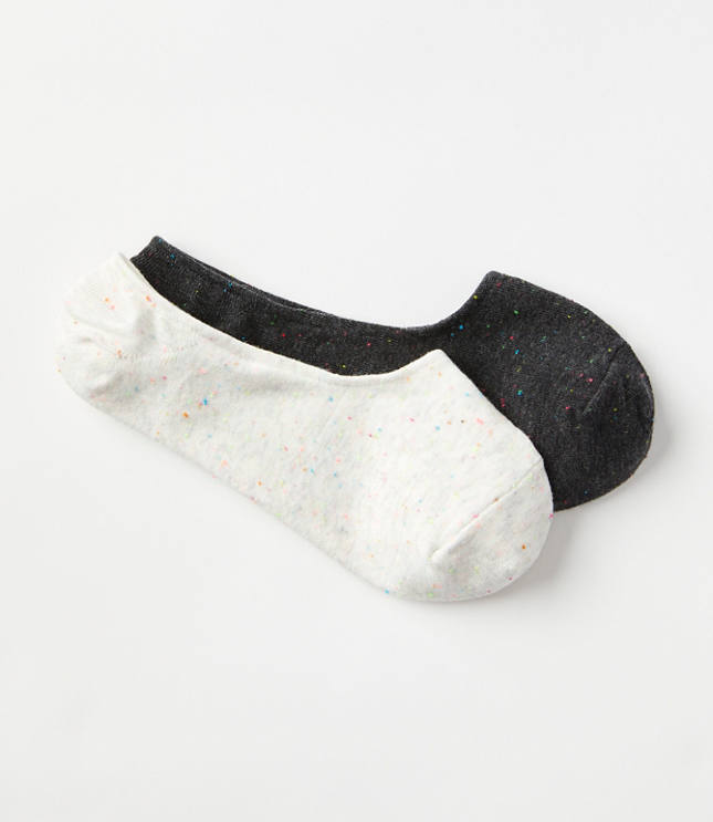 Flecked No Show Sock Set