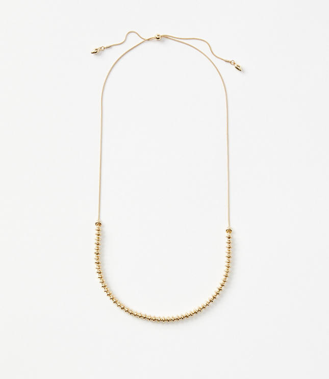 Pull Tie Ball Necklace