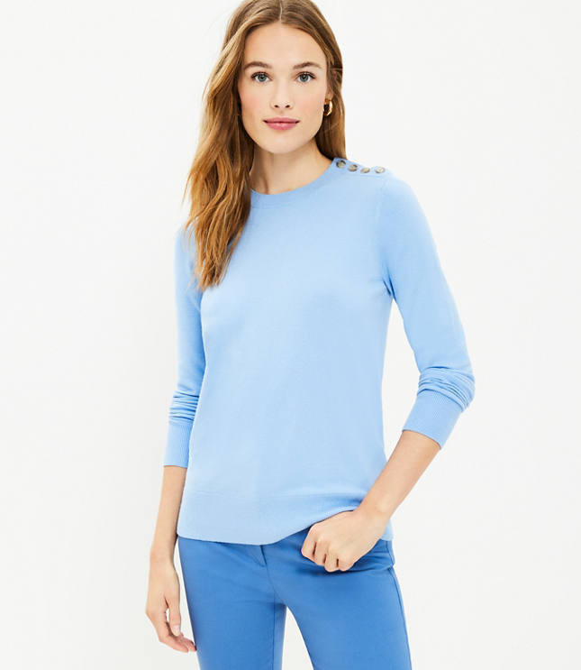 Shoulder Button Sweater
