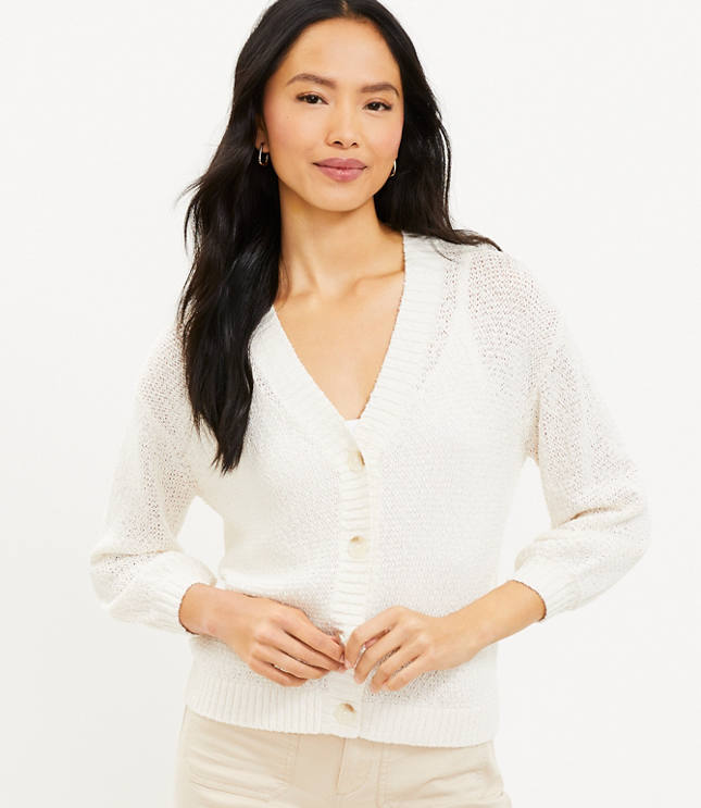 Marled V-Neck Cardigan
