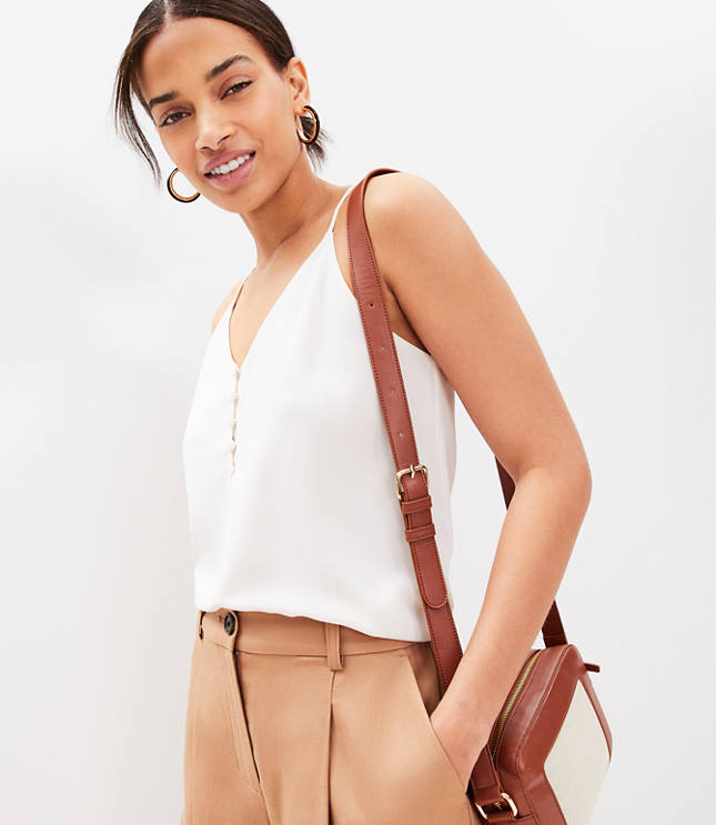 Covered Button Strappy Cami