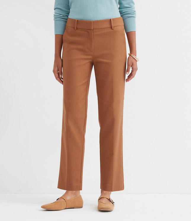 Curvy Riviera Slim Pants in Doubleweave