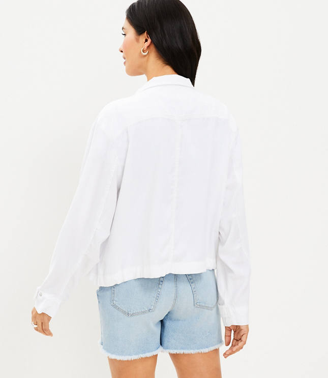 Cinched Twill Jacket