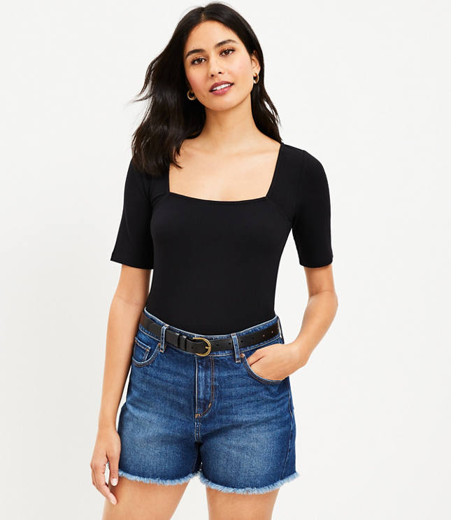 Ribbed Twist Open Back Top