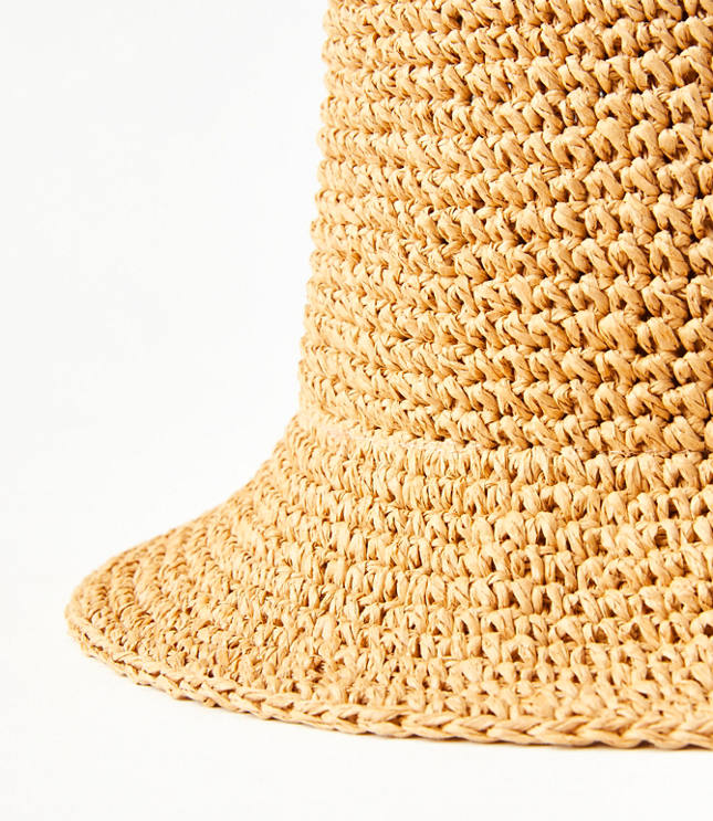 Straw Bucket Hat