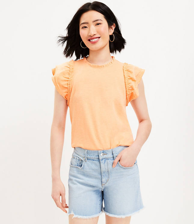 Tiered Ruffle Sleeve Top