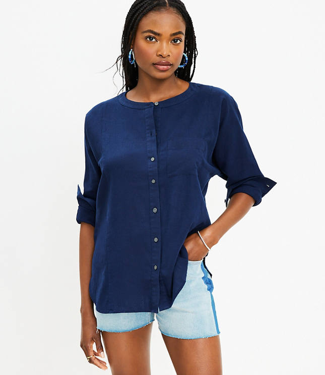 Henley Everyday Pocket Tunic Shirt