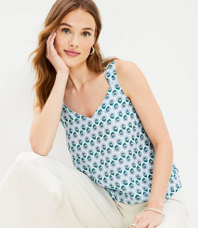 Floral Criss Cross Back Cami