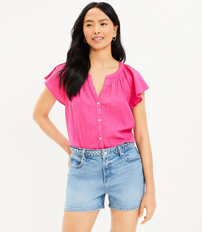 Flutter Sleeve Button Top