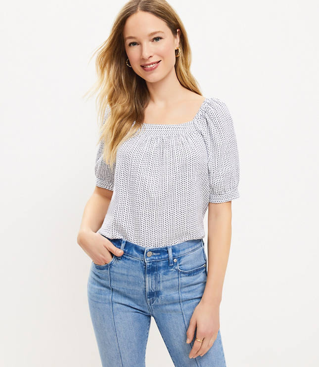 Star Puff Sleeve Blouse