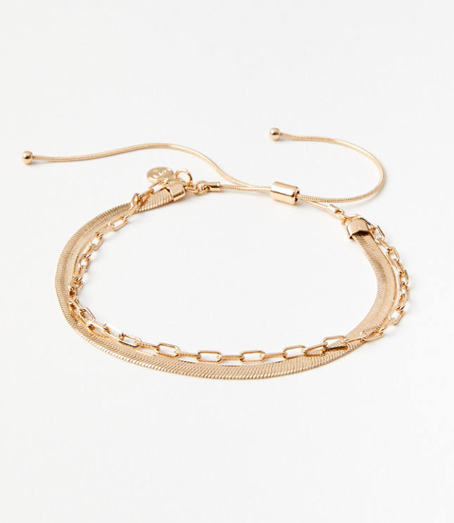 Snake Chain Pull Tie Bracelet