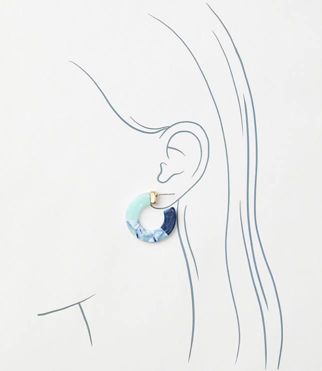 Acrylic Hoop Earrings