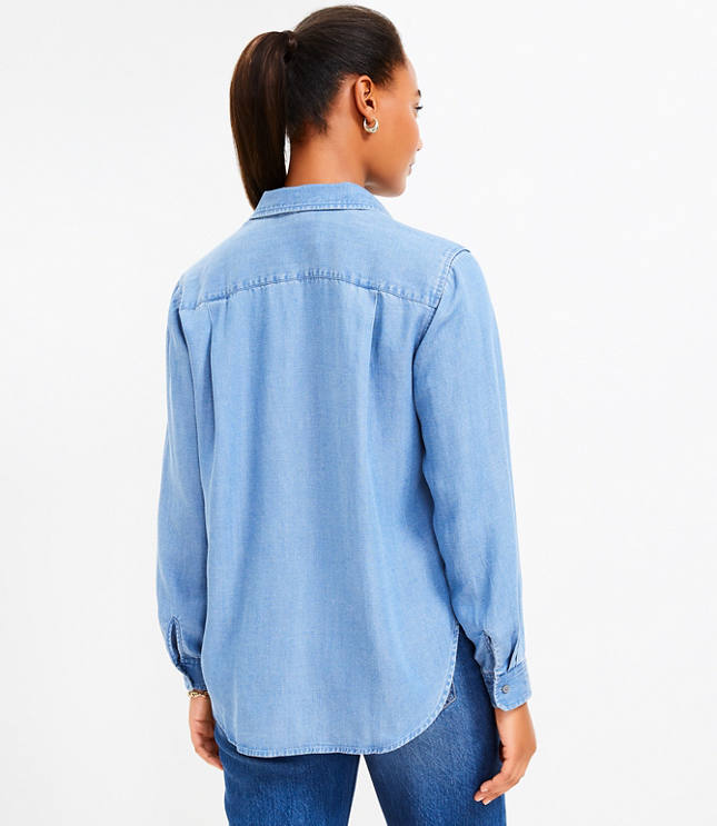 Chambray Everyday Relaxed Pocket Shirt