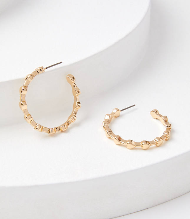 Heart Hoop Earrings