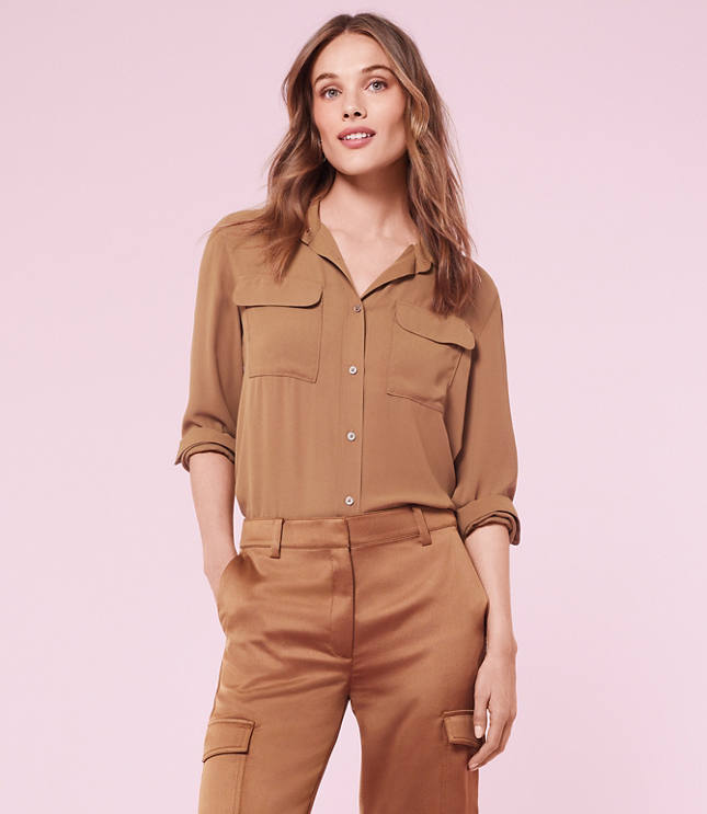 Women's Brown Tops | Loft