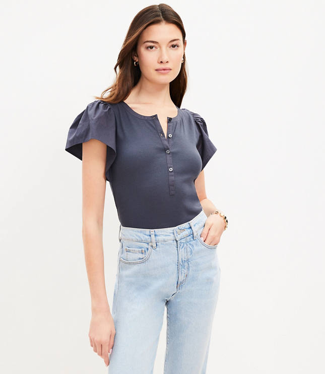 Women's Grey Tops | Loft