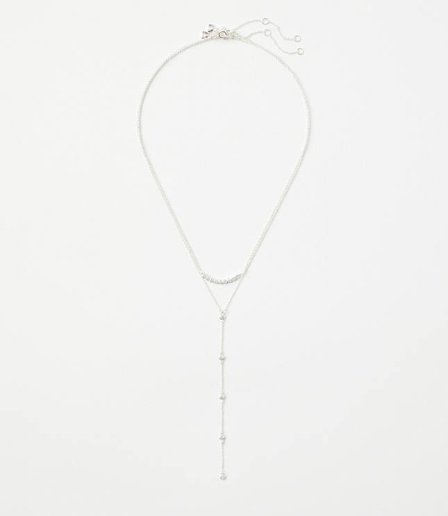 Glitzy Layered Y-necklace