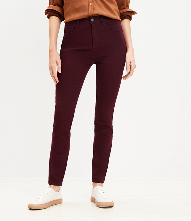 Women's Burgundy Pants | LOFT