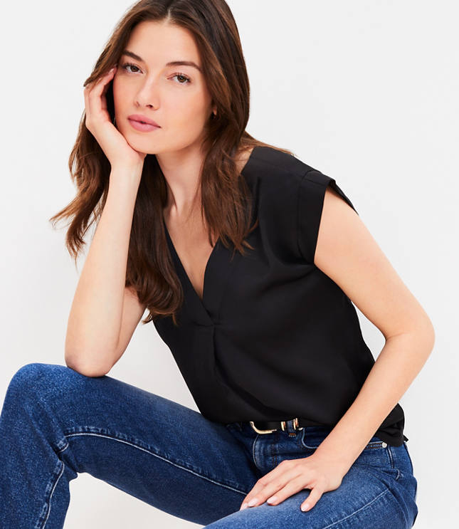 Women's Black Blouses & Shirts | Loft