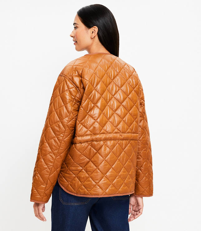 Shimmer Quilted Puffer Jacket