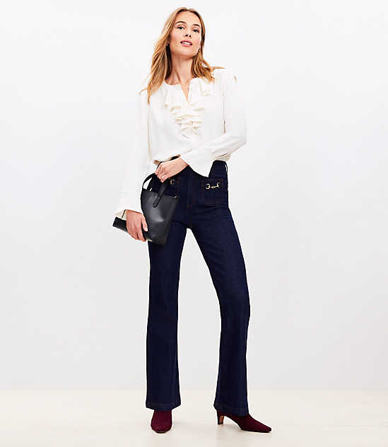 Slim Flare Jeans for Women | Loft Slim Flare Jeans for Women | Loft