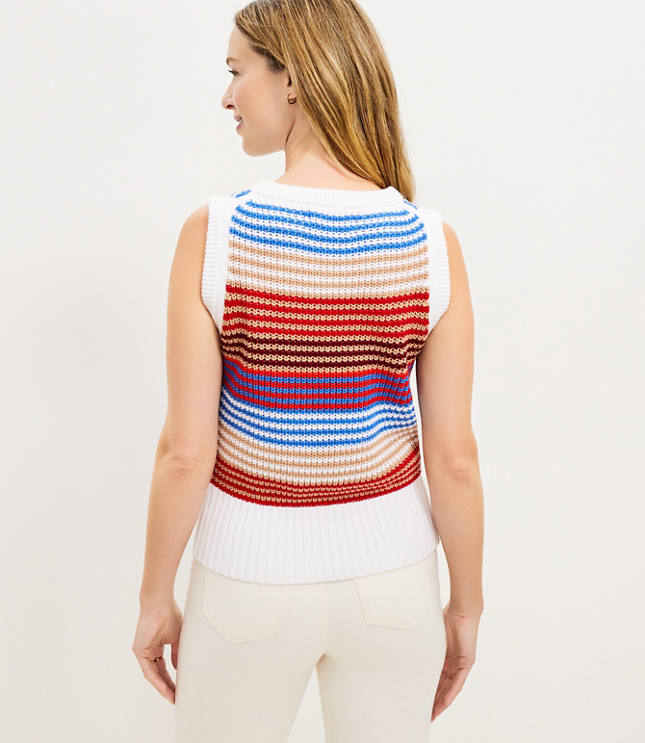 Petite Striped Sweater Shell