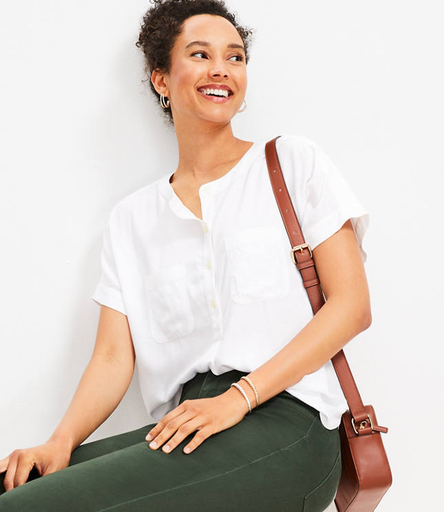 Petite White Blouses & Shirts | Loft
