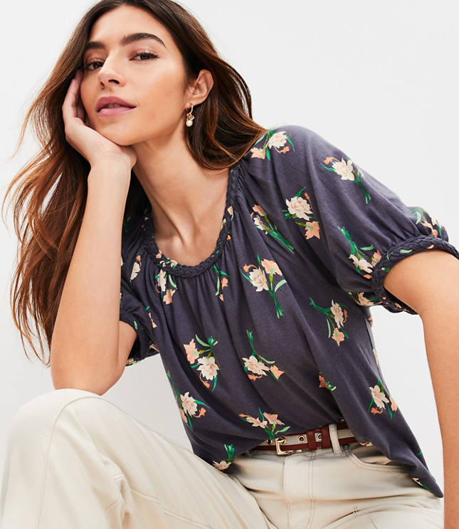 Women's Grey Tops | Loft
