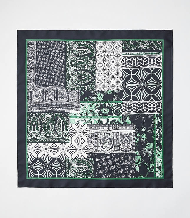 Patchwork Silk Scarf