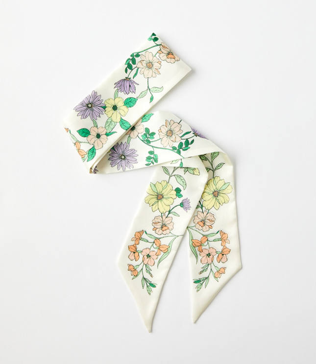 Floral Skinny Scarf