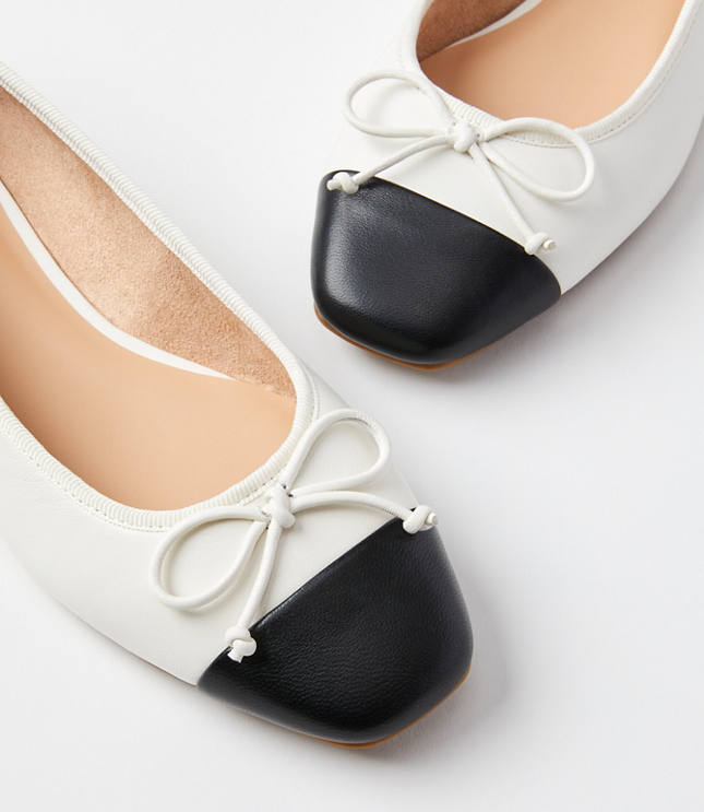 Cap Toe Ballet Flats