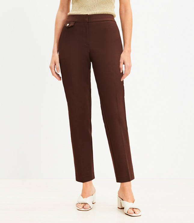 Petite Curvy Coin Pocket Riviera Slim Pants in Doubleweave