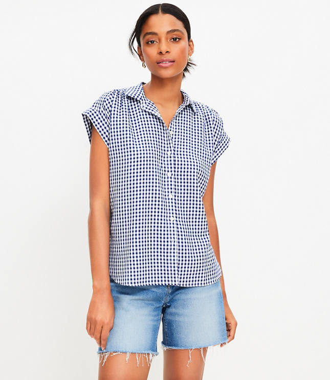 Petite Blue Blouses & Shirts | Loft
