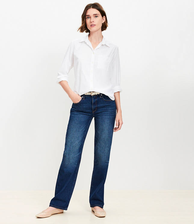 Slouchy Boyfriend Jeans in Vintage Dark Wash