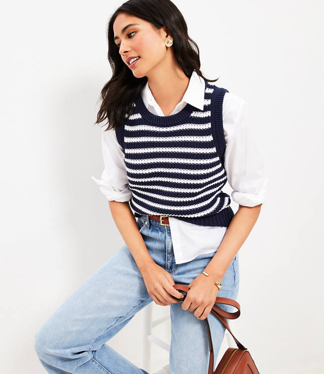 Striped Sweater Shell