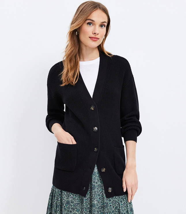 Women's Black Cardigan Sweaters | Loft