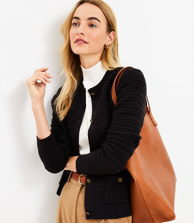 Tweed Pocket Sweater Jacket